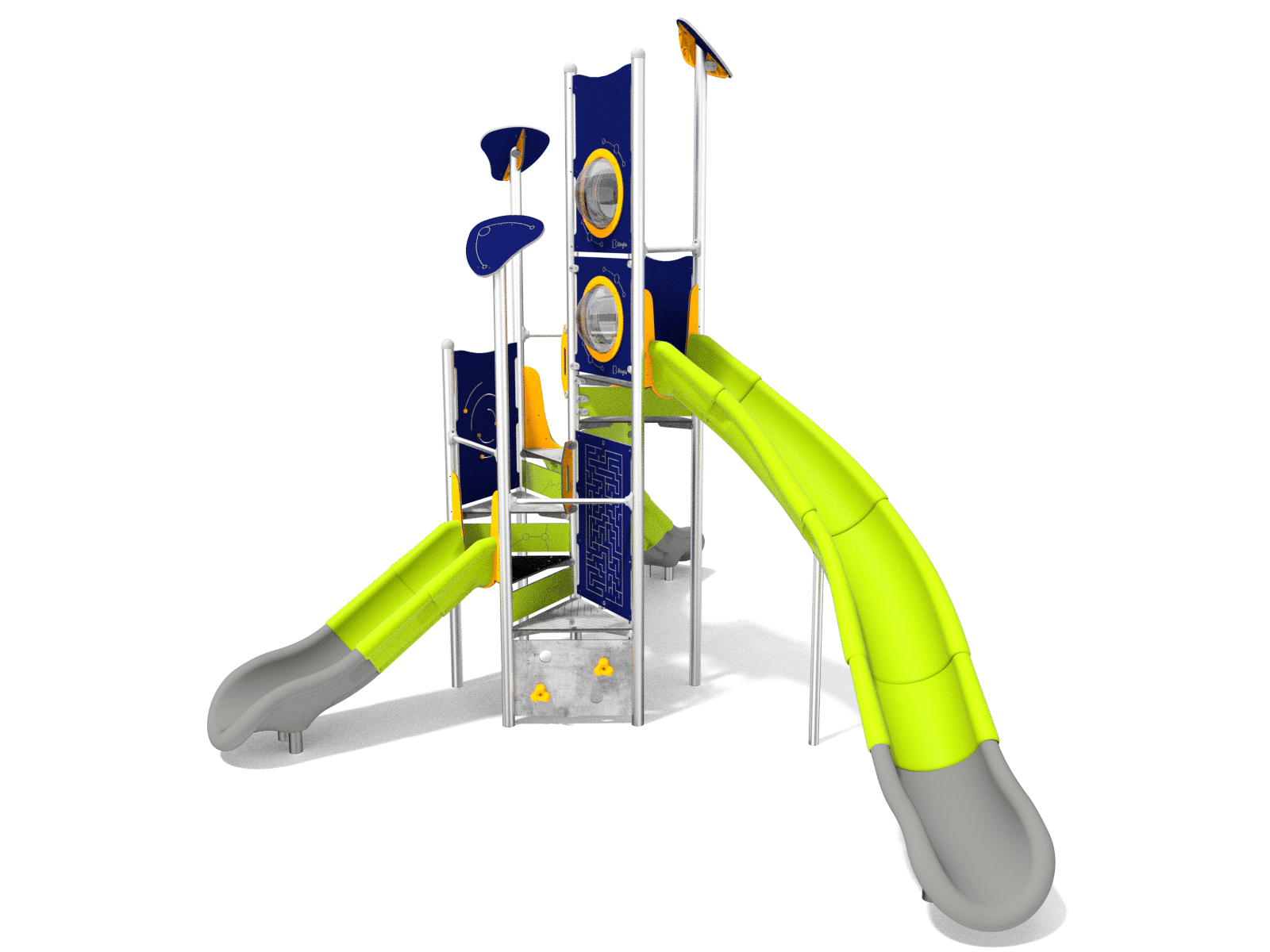 Set with three slides